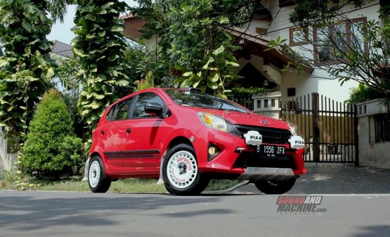Niat Tampil Beda, Toyota Agya Ini Anut Modifikasi Rally Look